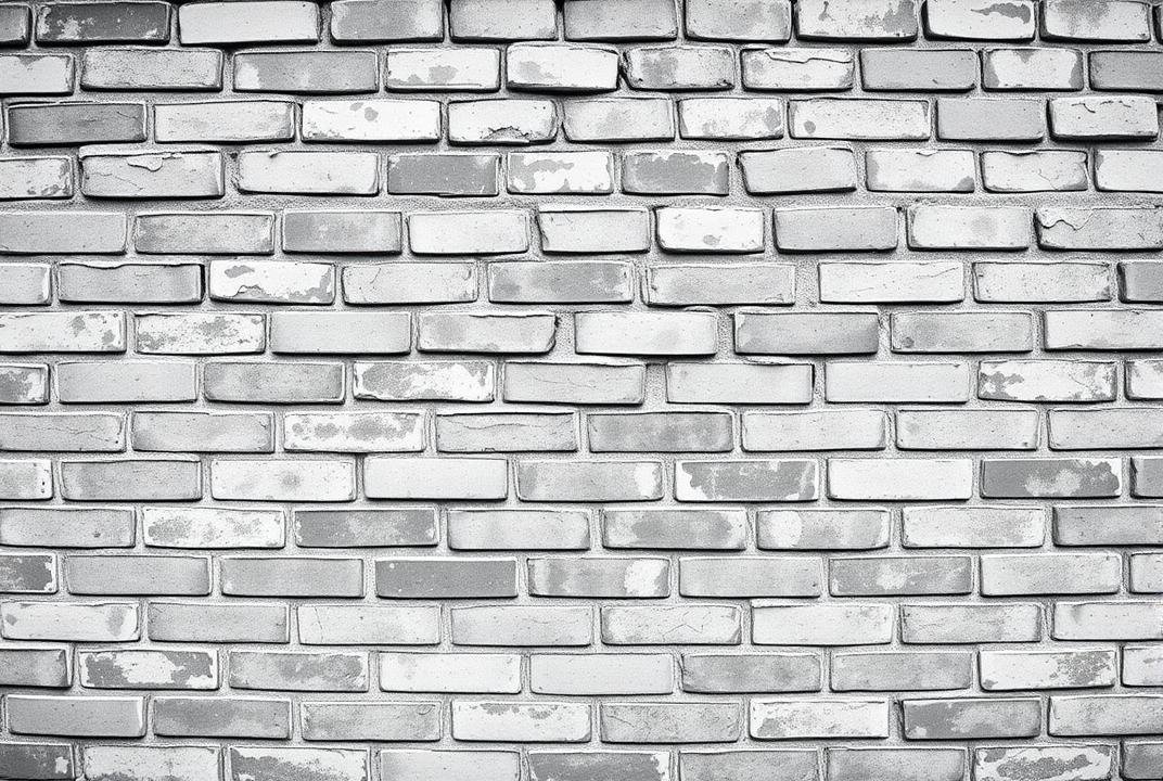 . Weathered Brick Wall with ASCII Mortar Lines: A monochrome... - Flux ...