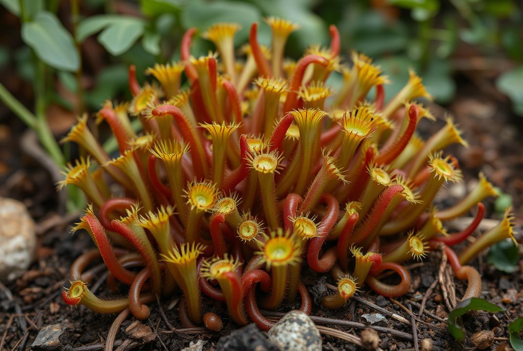 . Venus Flytrap Colony A colony of Venus flytraps that form... - Flux.1 ...
