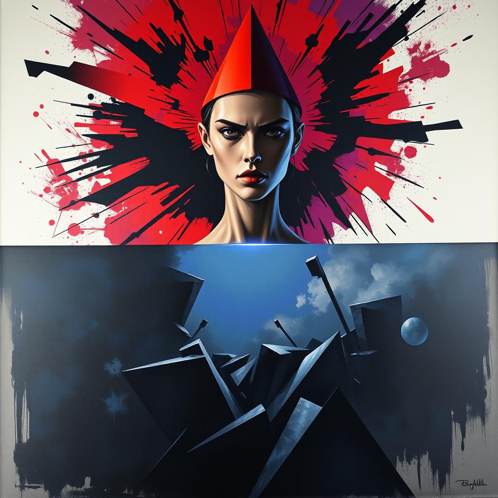 The artwork is transformed into a dramatically intense piece... - Flux ...