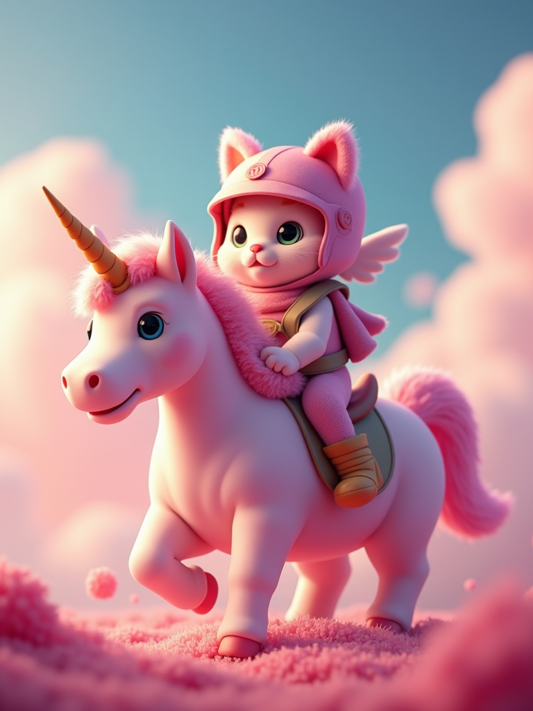 rait of anthro furry cat wearing a helmet riding on a beauti... - Flux ...