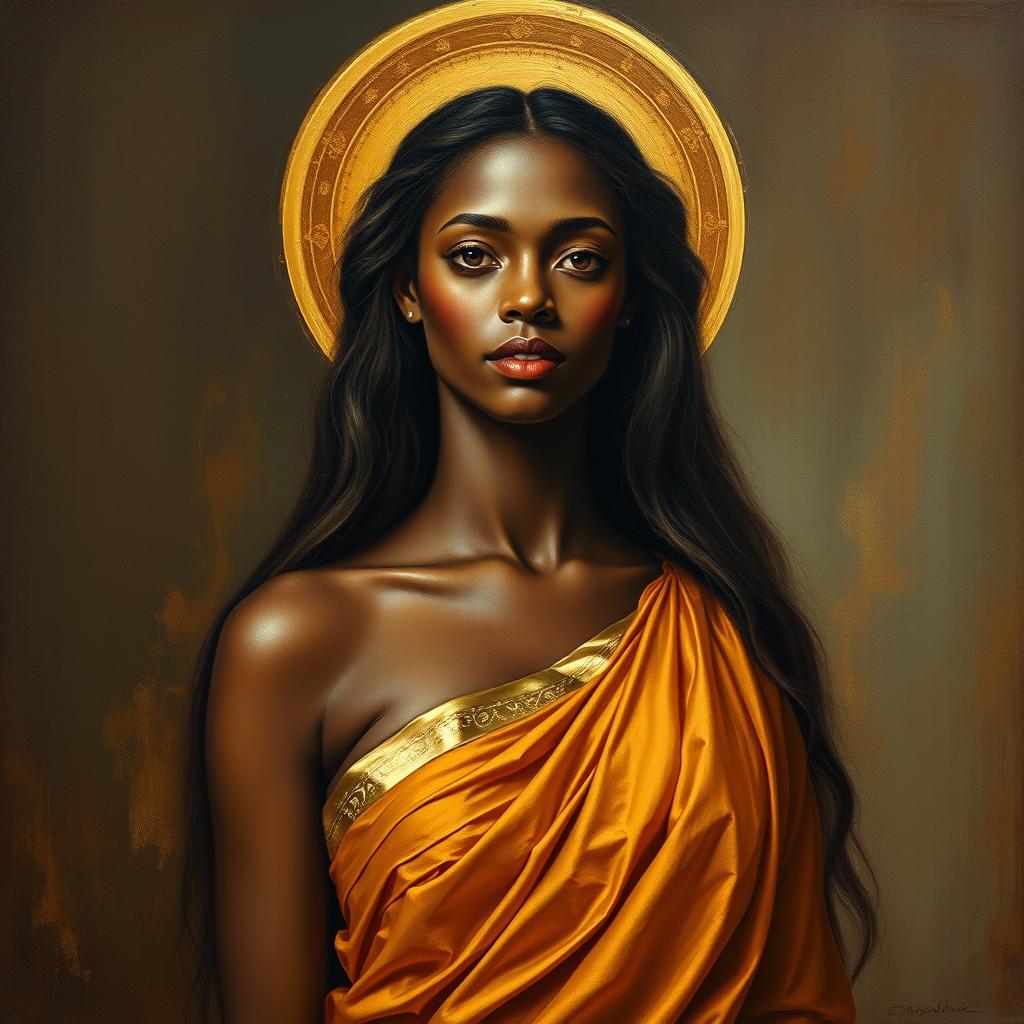 A full torso portrait **oil painting** in the classical styl... - Flux ...