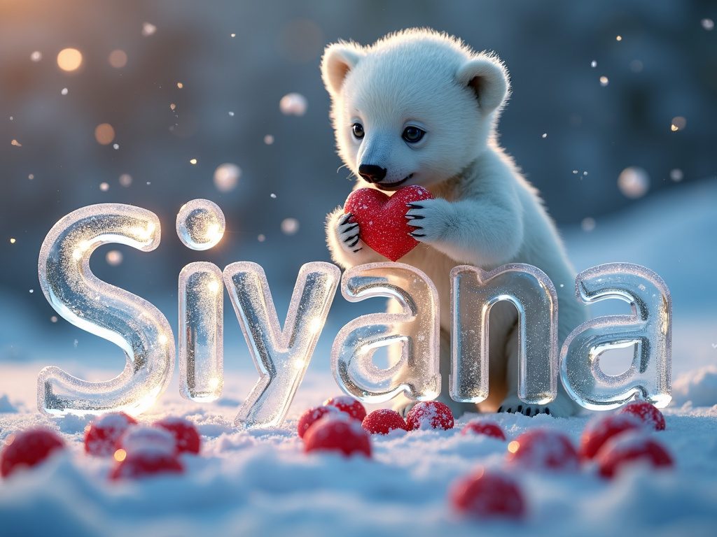 A mesmerizing 3D render illustration of the name "Siyana" cr... - Flux ...