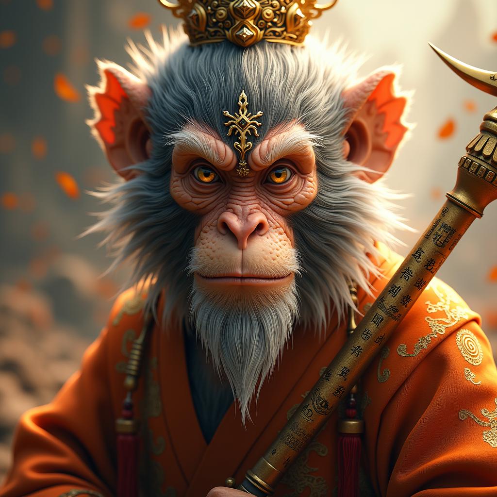 "An ultra-realistic, cinematic portrait of the Monkey King, ... - Flux.1 | Flux Image AI