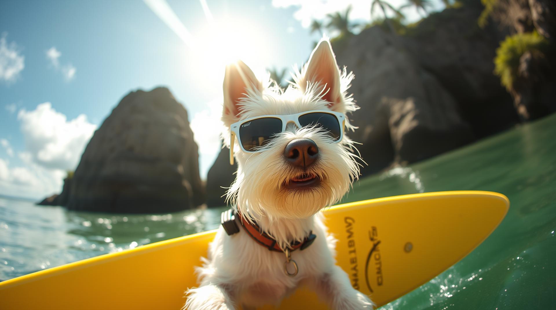 cinematic shot, White West Highland White terrier named Volt... - Flux.1 | Flux Image AI