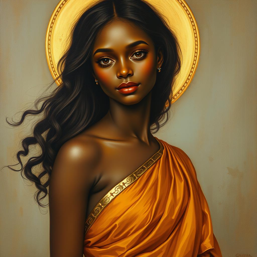 A full torso portrait **oil painting** in the classical styl... - Flux ...